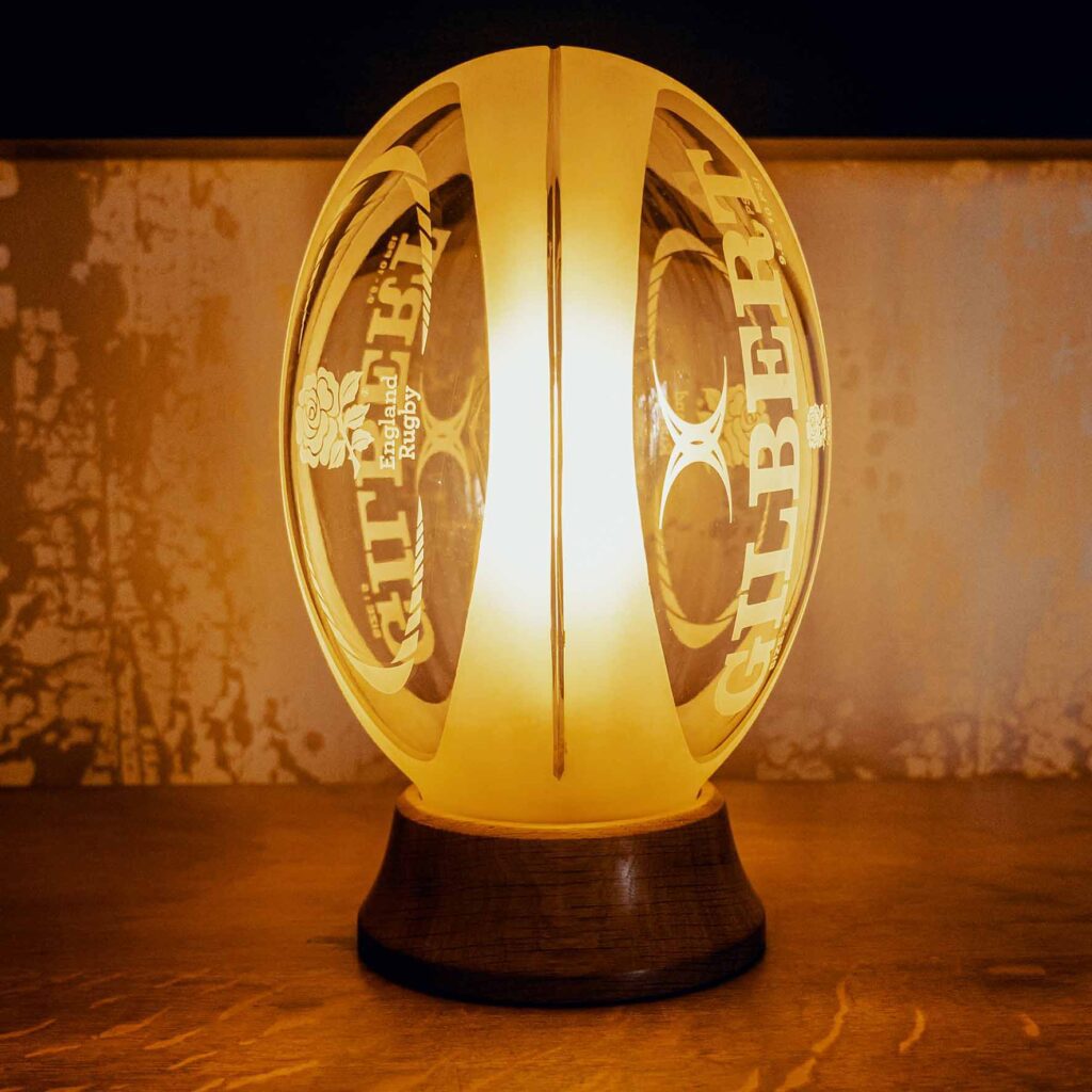 Crystal Rugby Ball Light England – Ultimate Rugby Gift