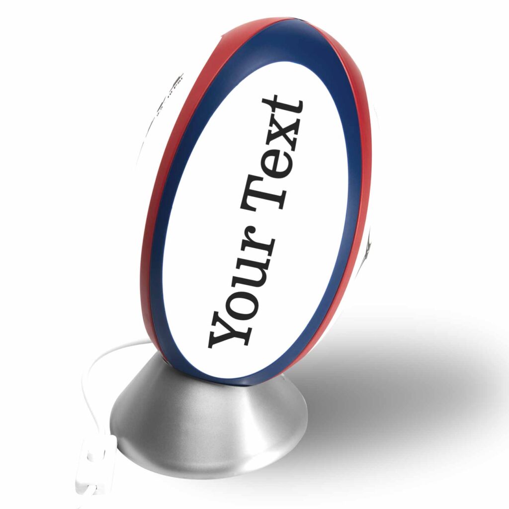 The Personalised England Rugby Ball Light - The Perfect Gift for a ...